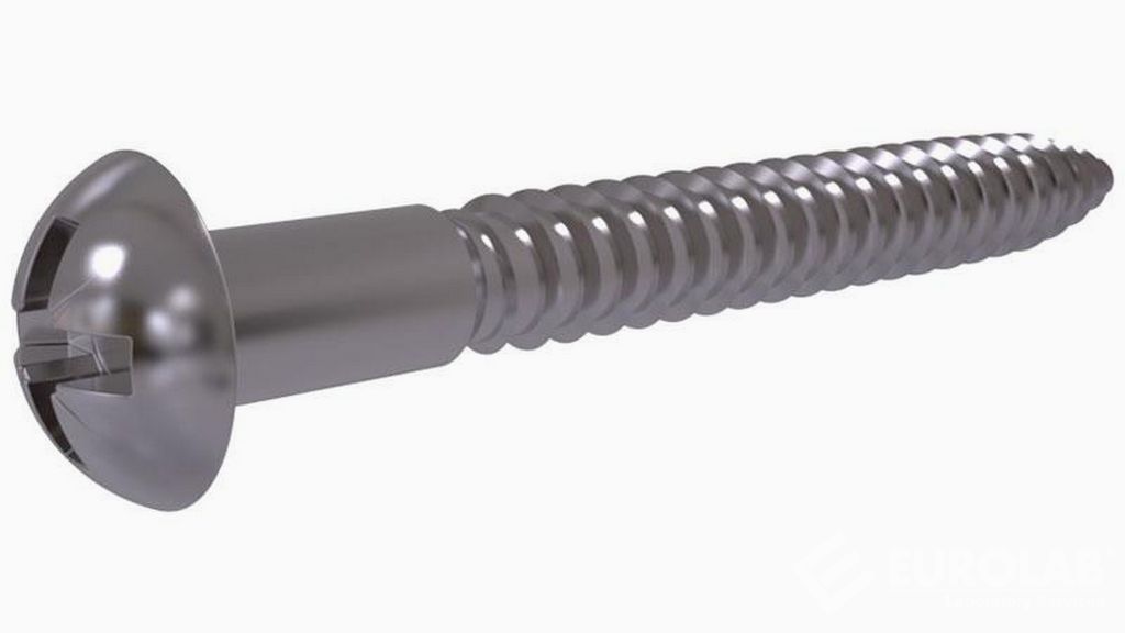 DIN 7973 Oval Head Slot Drive Tap Screw - ISO 1483 Slotted Yakasimudzwa ...