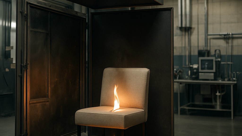 UNI 9175 ትንሽ ነበልባል በተሸፈኑ ምርቶች ላይ በመተግበር ለእሳት የሚሰጠው ምላሽ - የሙከራ ዘዴ እና ምደባ